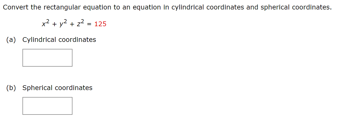 Solved Convert the rectangular equation to an equation in | Chegg.com