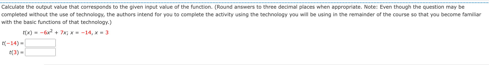 Solved Calculate the output value that corresponds to the | Chegg.com
