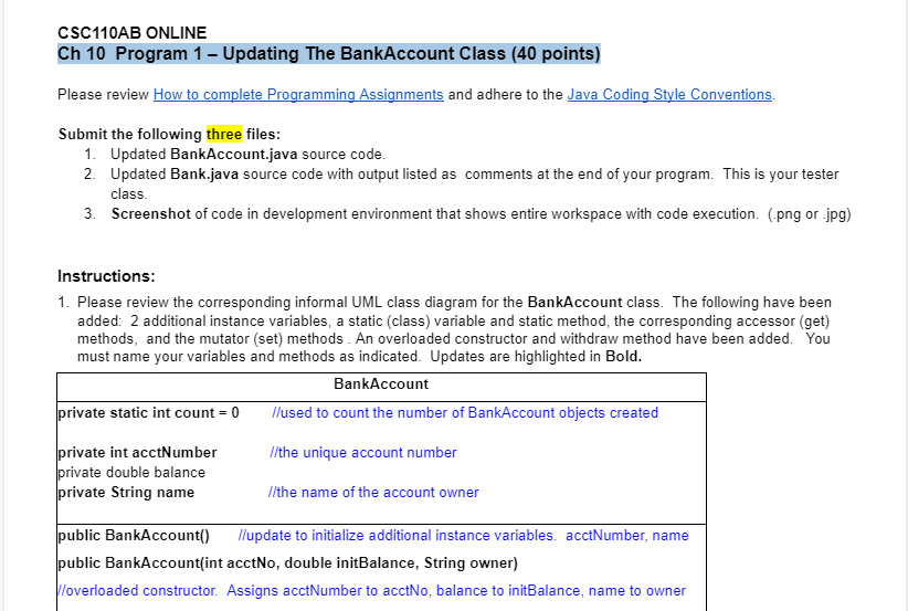 Solved Please review How to complete Programming Assignments | Chegg.com