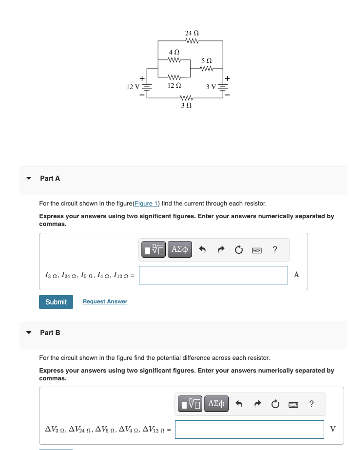 Solved Part AFor the circuit shown in the figure(Figure 1) | Chegg.com