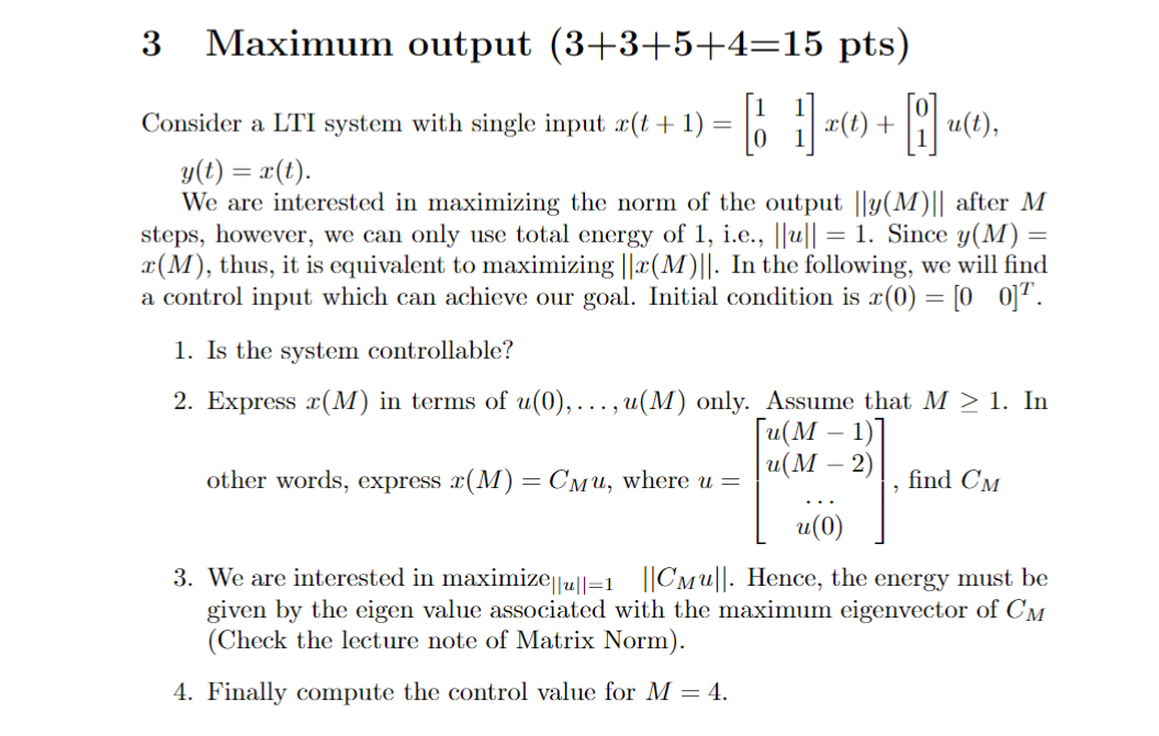 Solved 3 ﻿Maximum output pts | Chegg.com