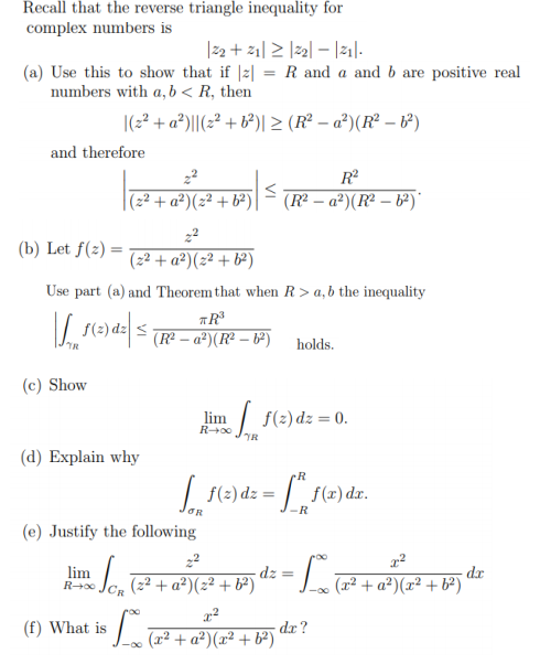 Solved Recall that the reverse triangle inequality for | Chegg.com