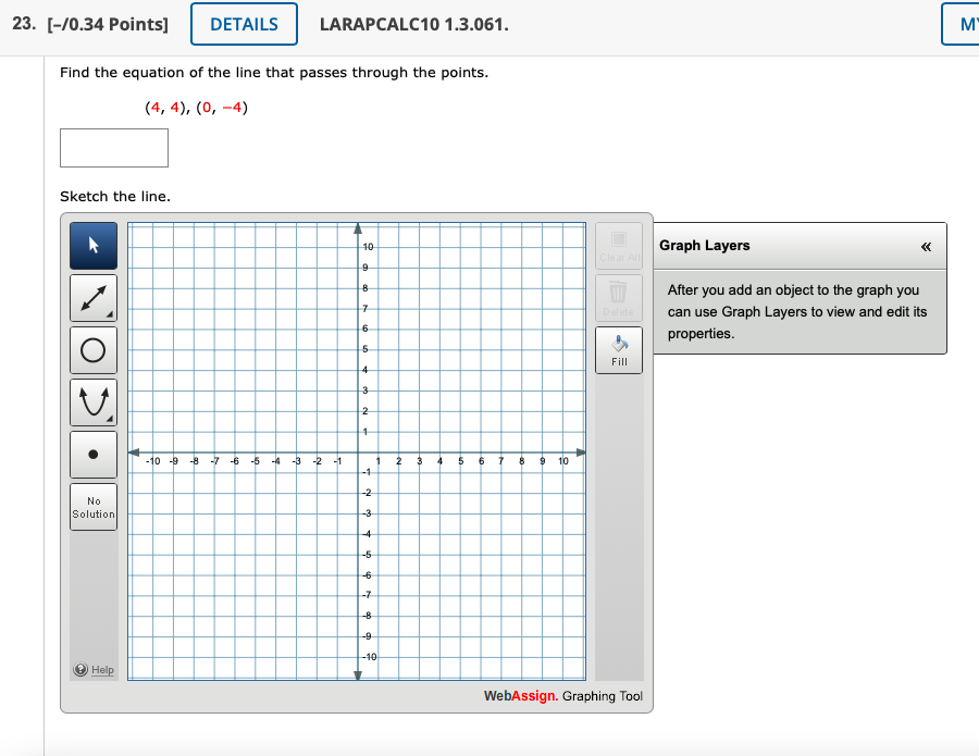 Solved Find the equation of the line that passes through the | Chegg.com
