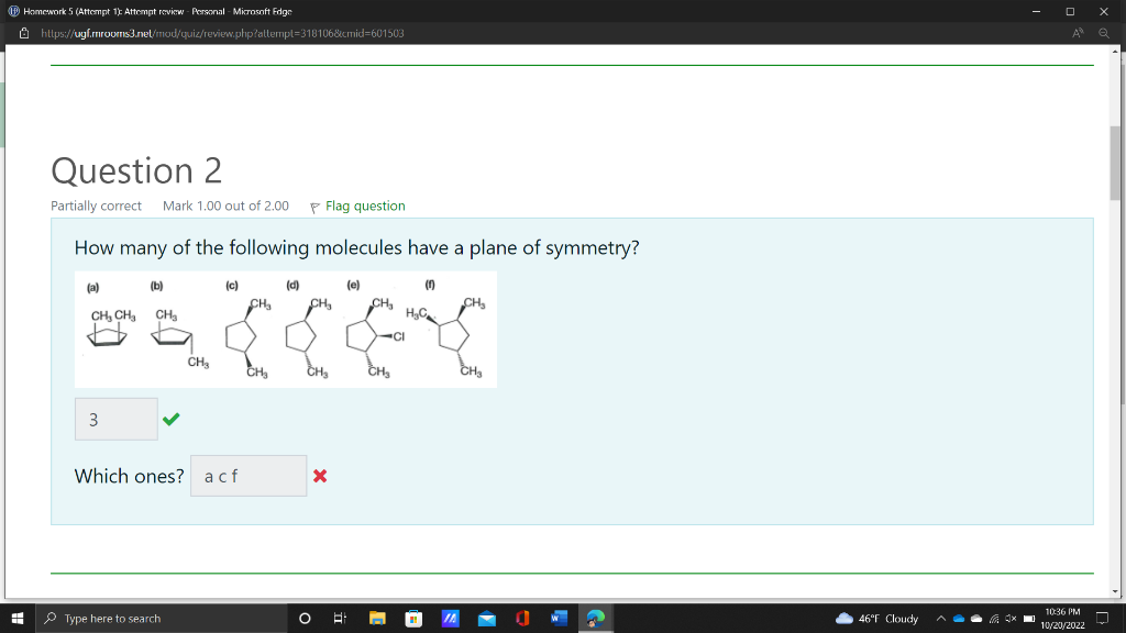 Solved well, i know there is 3, but i'm not sure what i did | Chegg.com