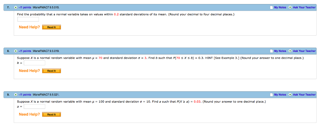 Solved 7. 1 points WaneFMAC7 9.5.015. My Notes ÷ Ask Your | Chegg.com