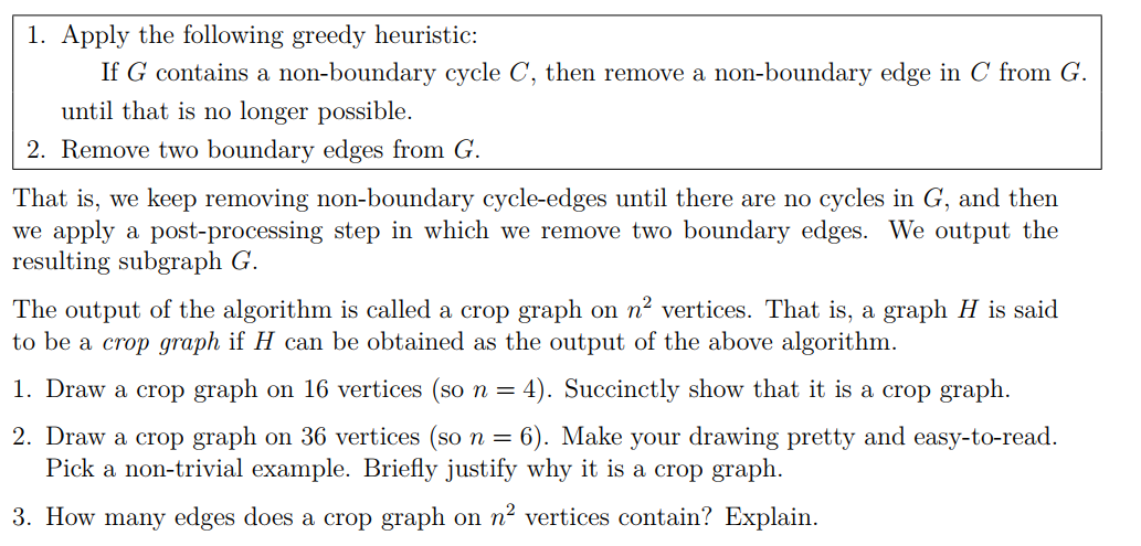 Solved Let n>1 be an integer. The grid graph Gn=(V,E) | Chegg.com