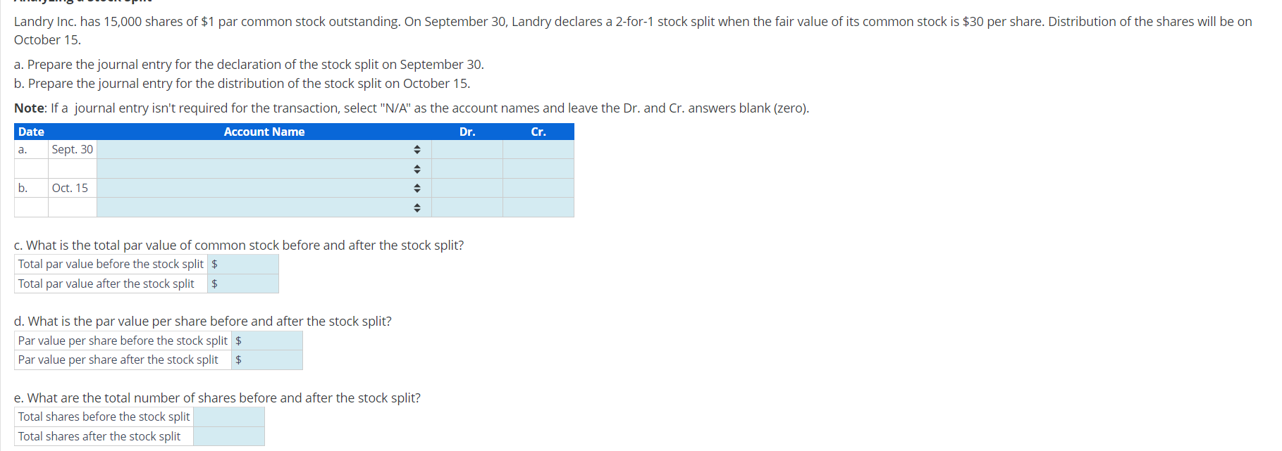 Solved October 15. a. Prepare the journal entry for the | Chegg.com
