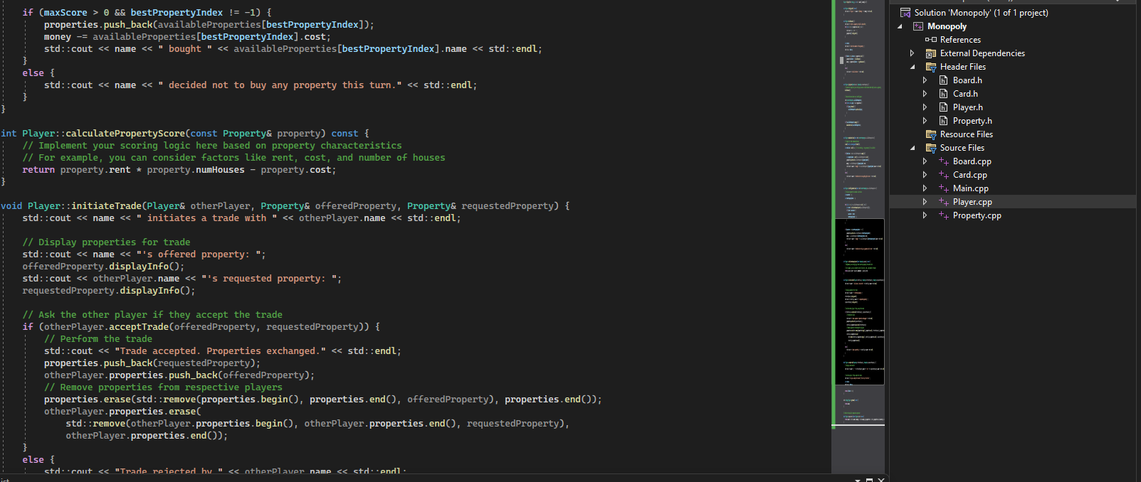 Solved I have a C++ code about CLI version of Monopoly. I | Chegg.com
