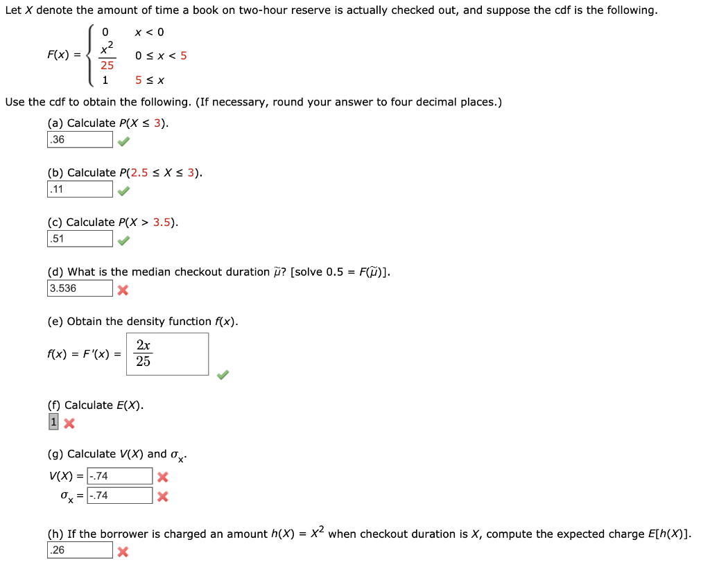 Solved Let X denote the amount of time a book on two-hour | Chegg.com