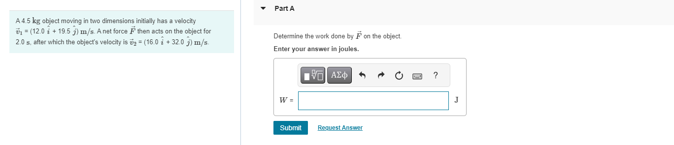 Solved A 4.5 kg object moving in two dimensions initially | Chegg.com