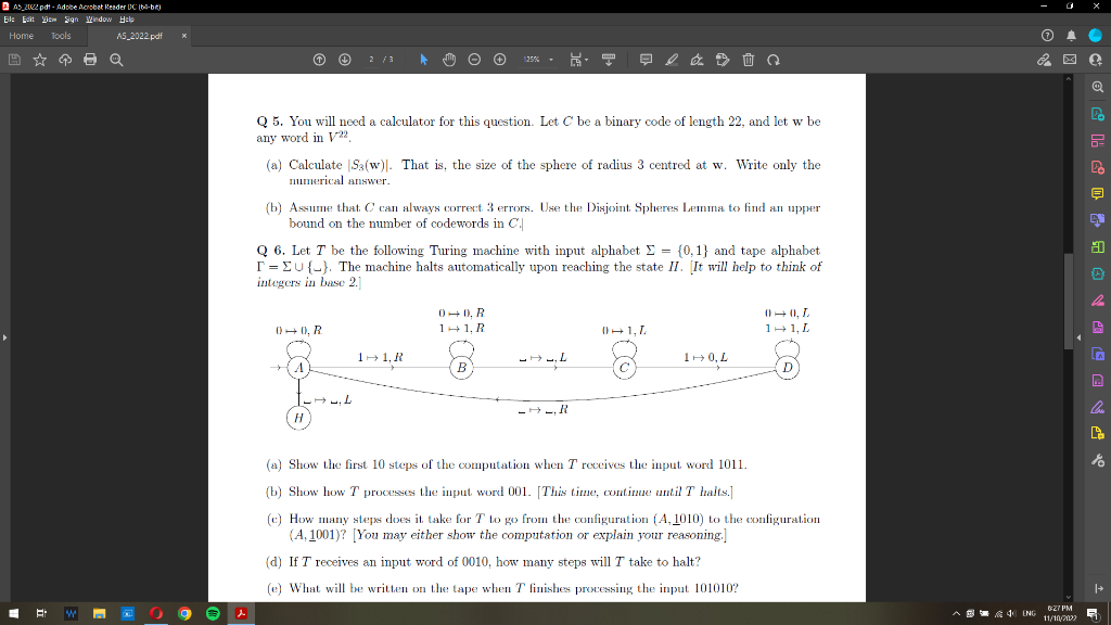 Q 5. You will need a calculator for this question. | Chegg.com