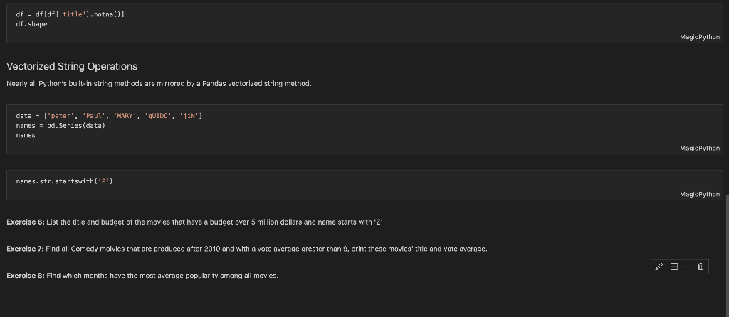 Solved import pandas as pd df = pd. | Chegg.com