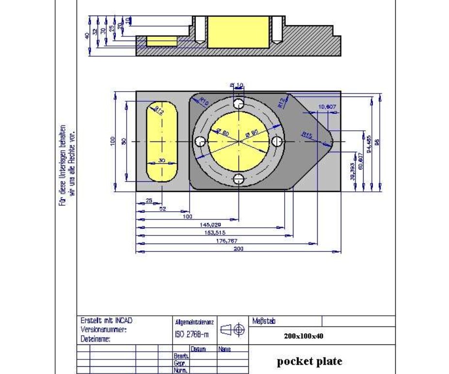 Solved The plate on the drawing is to be produced on a CNC | Chegg.com