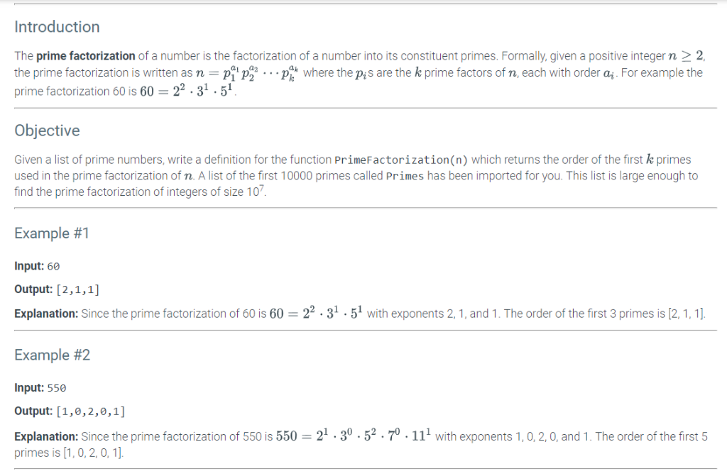 Solved Introduction The prime factorization of a number is | Chegg.com