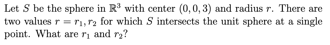 Solved Let S be the sphere in R3 with center (0,0,3) and | Chegg.com