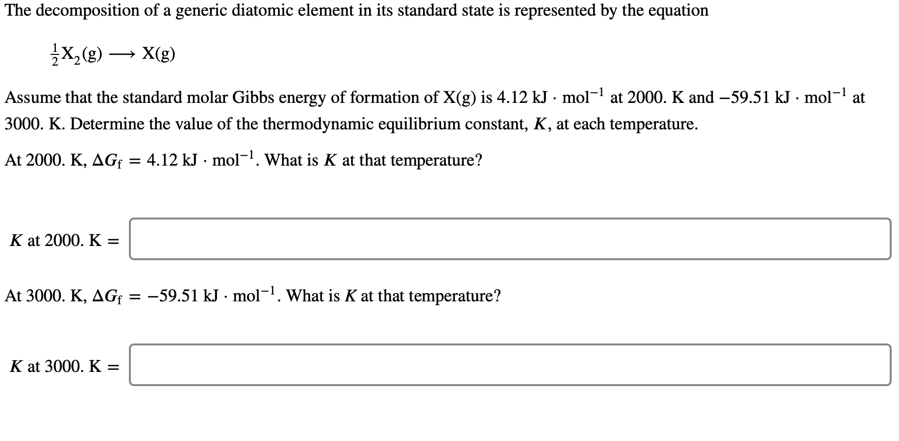 Solved The Decomposition Of A Generic Diatomic Element In