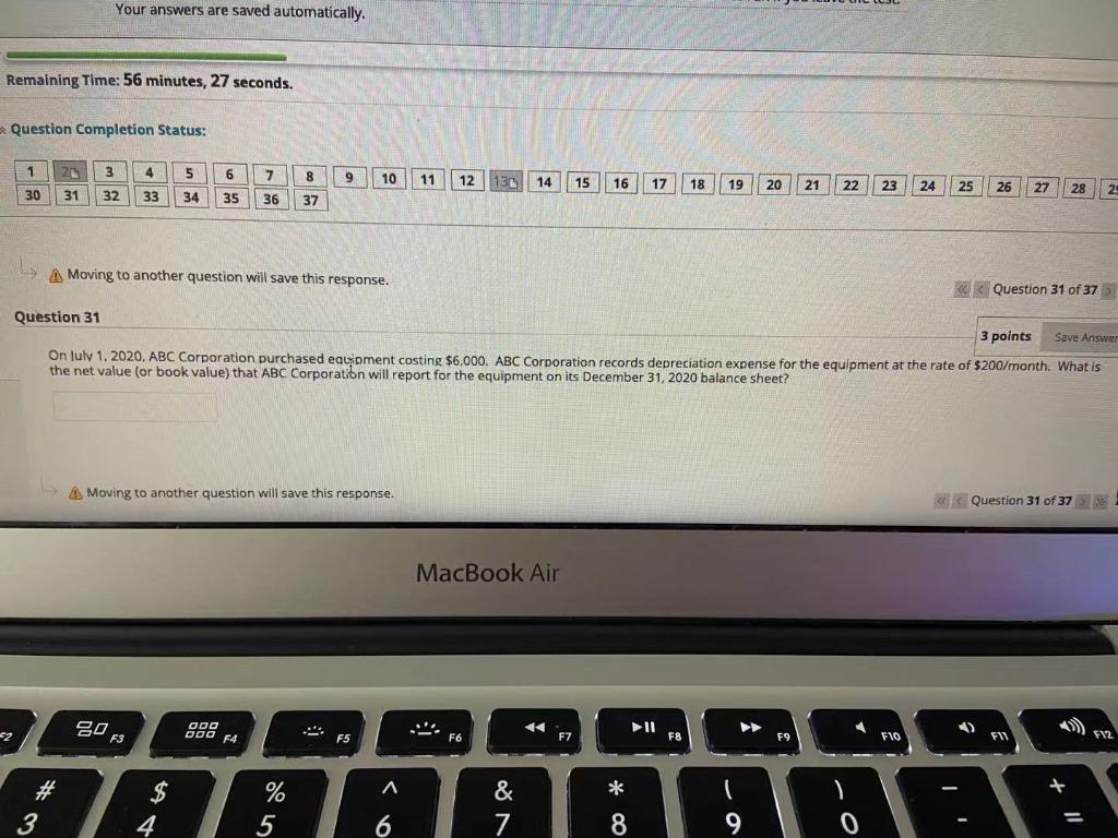 Solved Your answers are saved automatically. Remaining Time: | Chegg.com