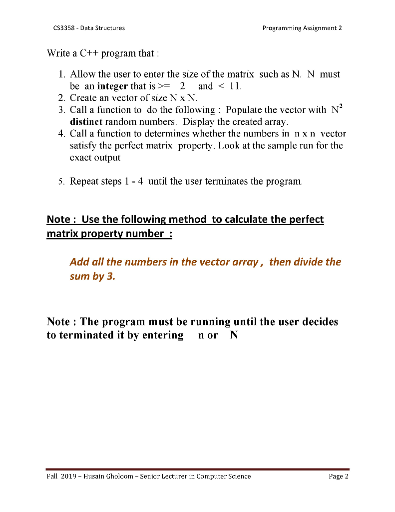 Solved CS3358 Data Structures Programming Assignment 2 Chegg Solved CS3358 Data Structures Programming Assignment 2 Chegg