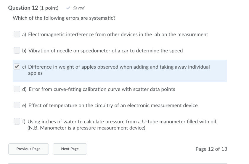 Solved Question 12 (1 point) Saved Which of the following | Chegg.com