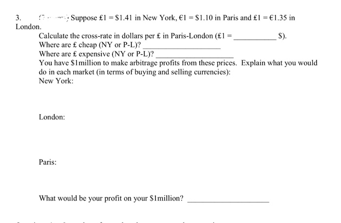 Solved Questions 3 are about spatial arbitrage relationships | Chegg.com