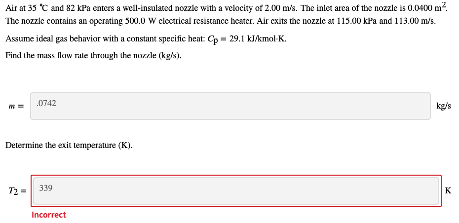 Solved Air at 35 °C and 82 kPa enters a well-insulated | Chegg.com