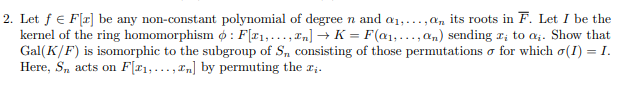 Solved Let f∈F[x] be any non-constant polynomial of degree n | Chegg.com