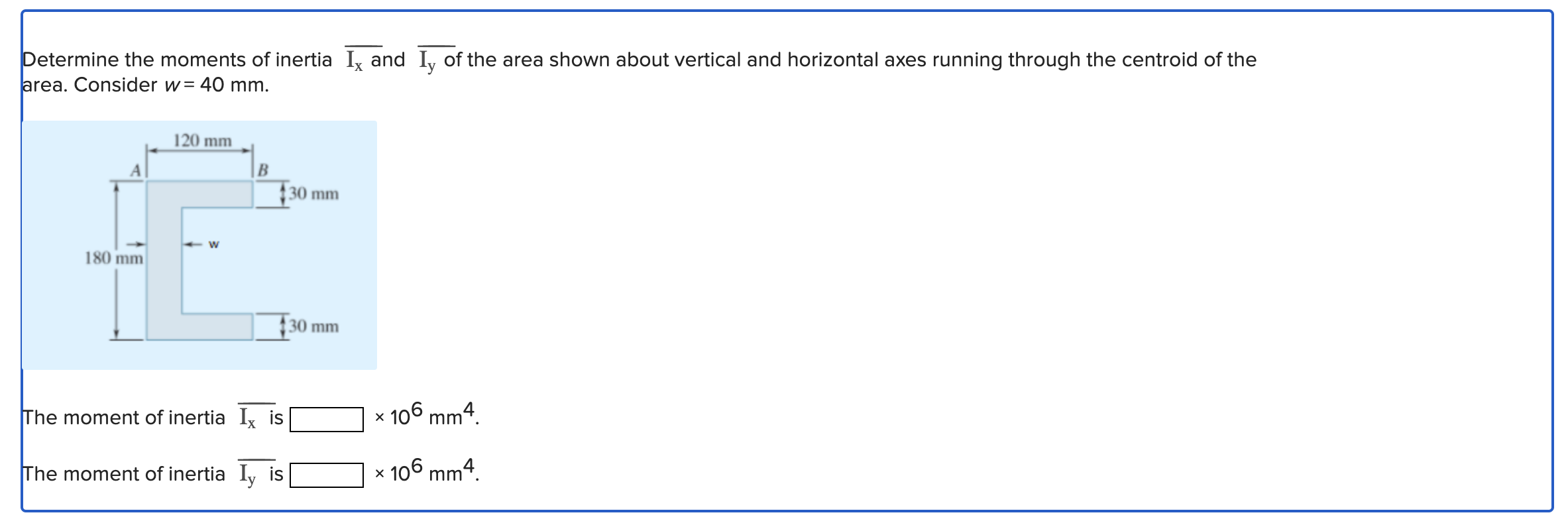 Solved Determine the moments of inertia \\( | Chegg.com