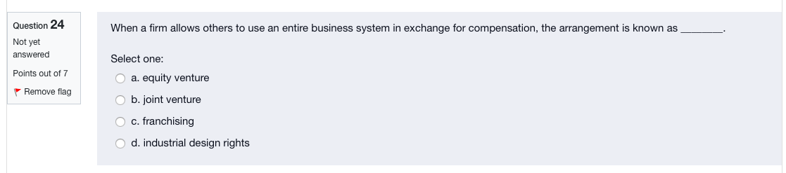 Solved Question 17 Not yet answered Contractual entry | Chegg.com