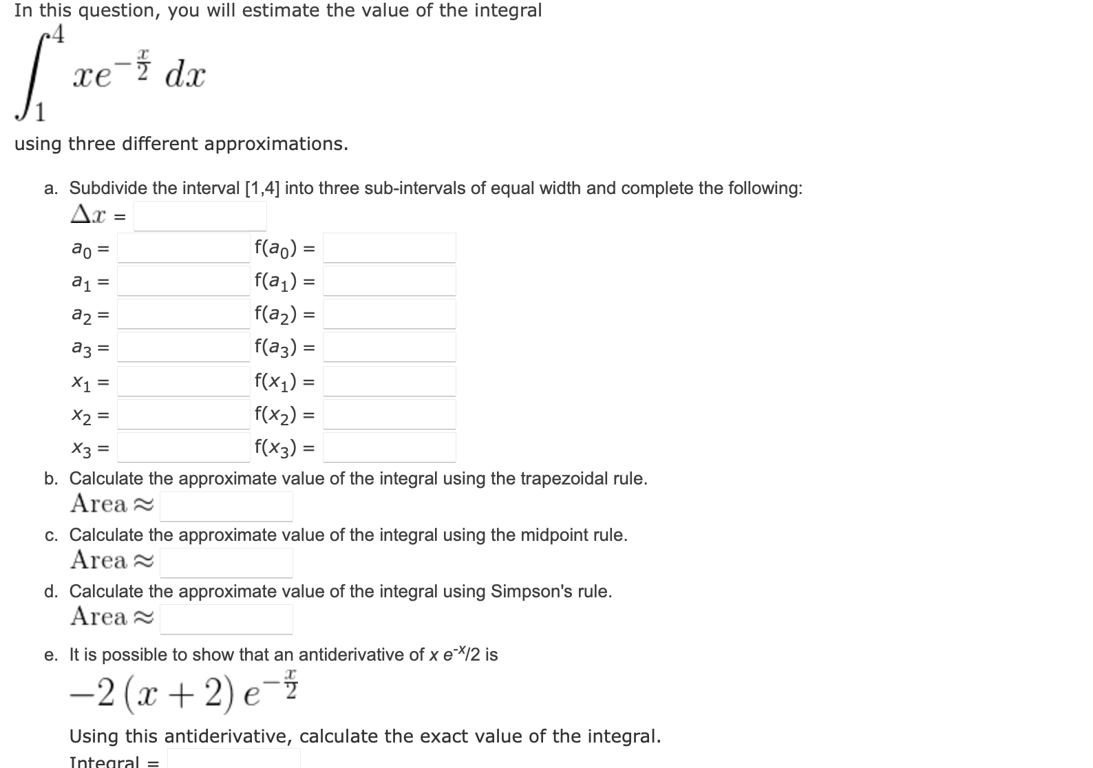 Solved In this question, you will estimate the value of the | Chegg.com