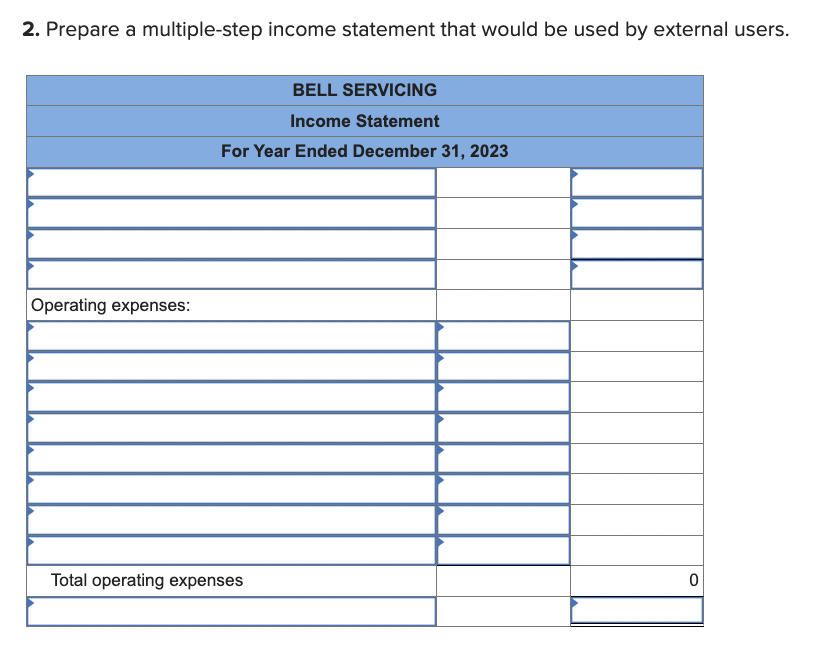 The following adjusted trial balance for Bell | Chegg.com