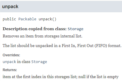 public class Box extends Storage implements Packable | Chegg.com