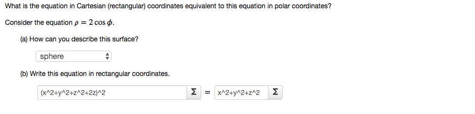 Solved What is the equation in Cartesian (rectangular) | Chegg.com