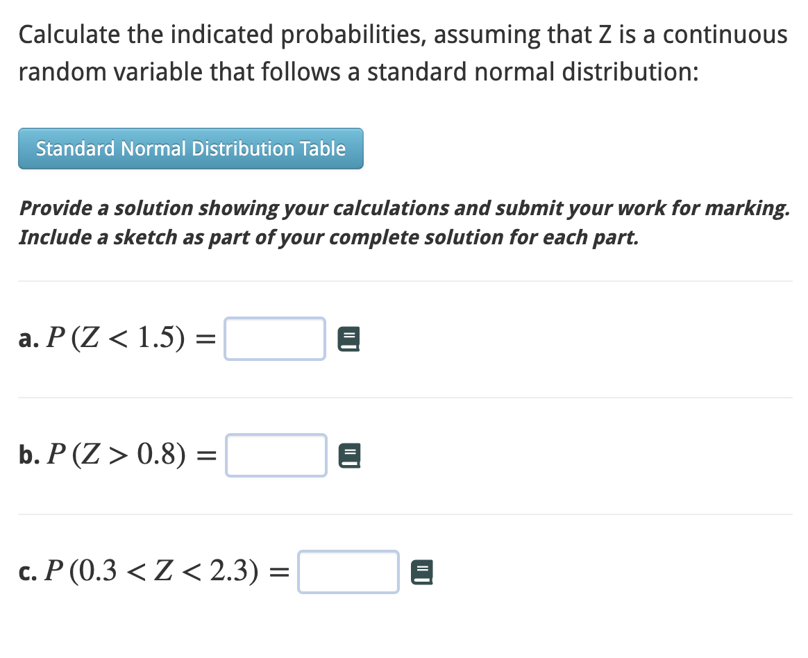 Solved Calculate the indicated probabilities, assuming that | Chegg.com