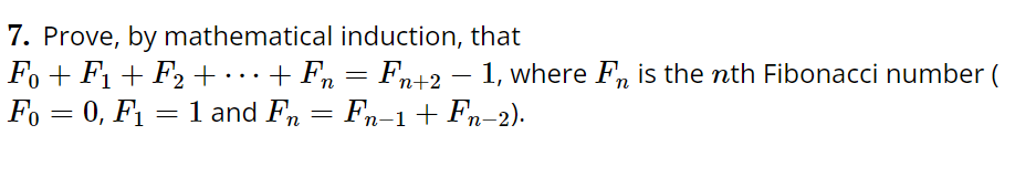 Solved 7. Prove, by mathematical induction, that | Chegg.com