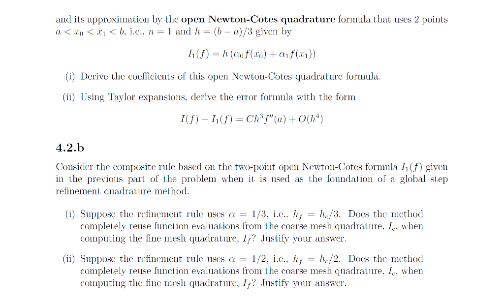 Solved Problem 4.2 4.2.a Consider the definite integral | Chegg.com