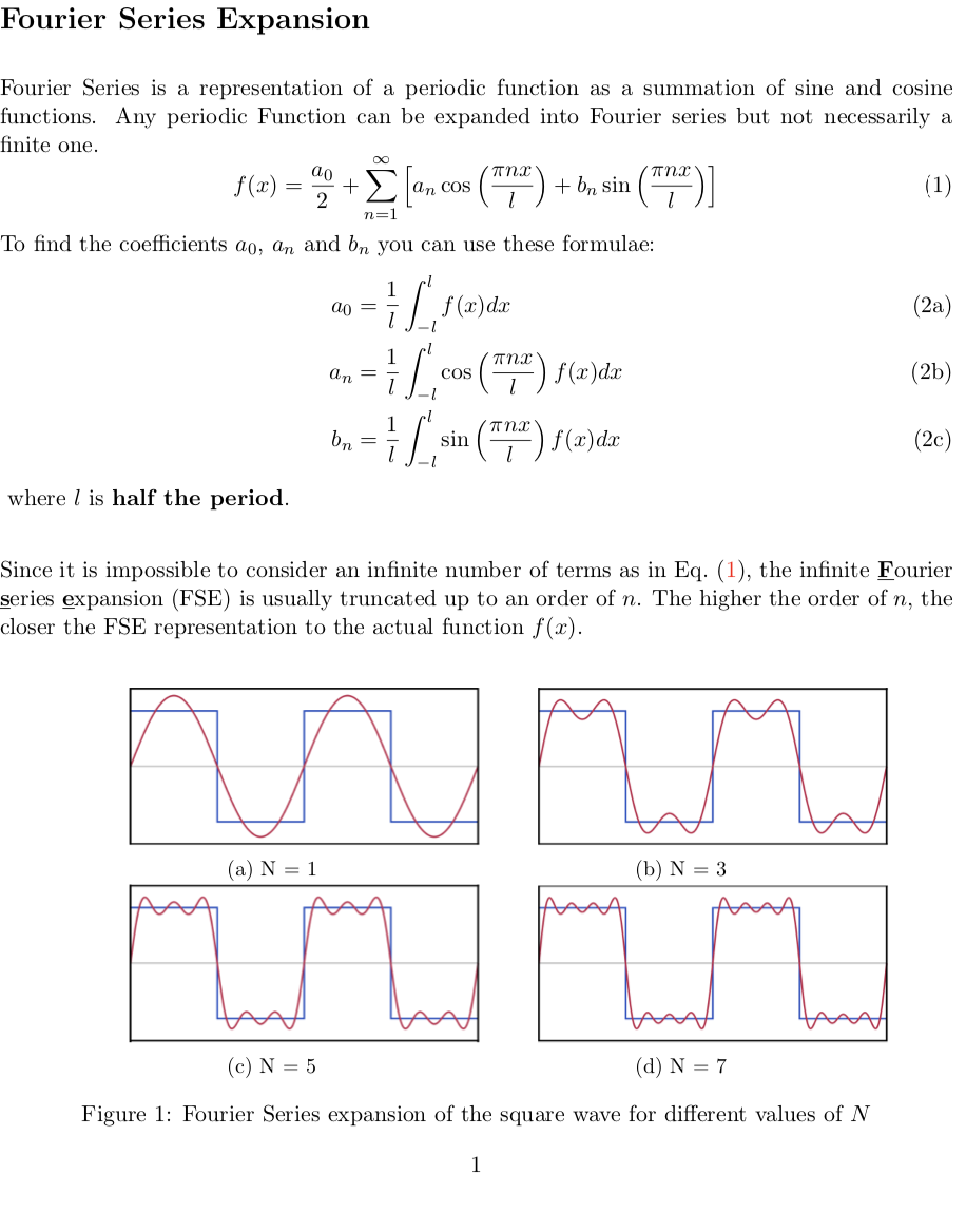 Fourier Series Expansion Fourier Series is a | Chegg.com