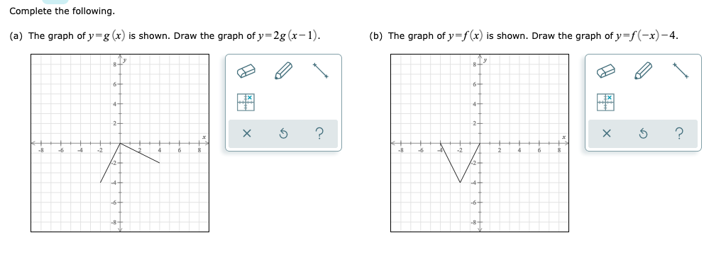 Solved Transforming the graph of a function using more than | Chegg.com