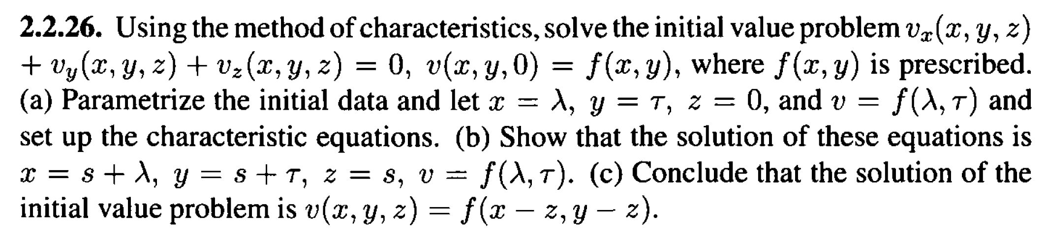 Solved 2.2.26. Using the method of characteristics, solve | Chegg.com