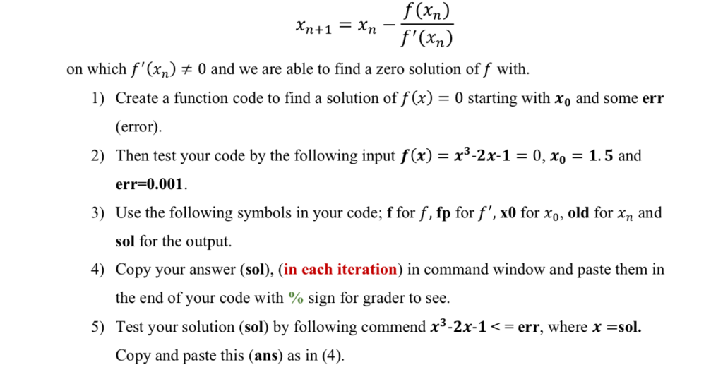 Use the fixed-point code and fix it up for this | Chegg.com
