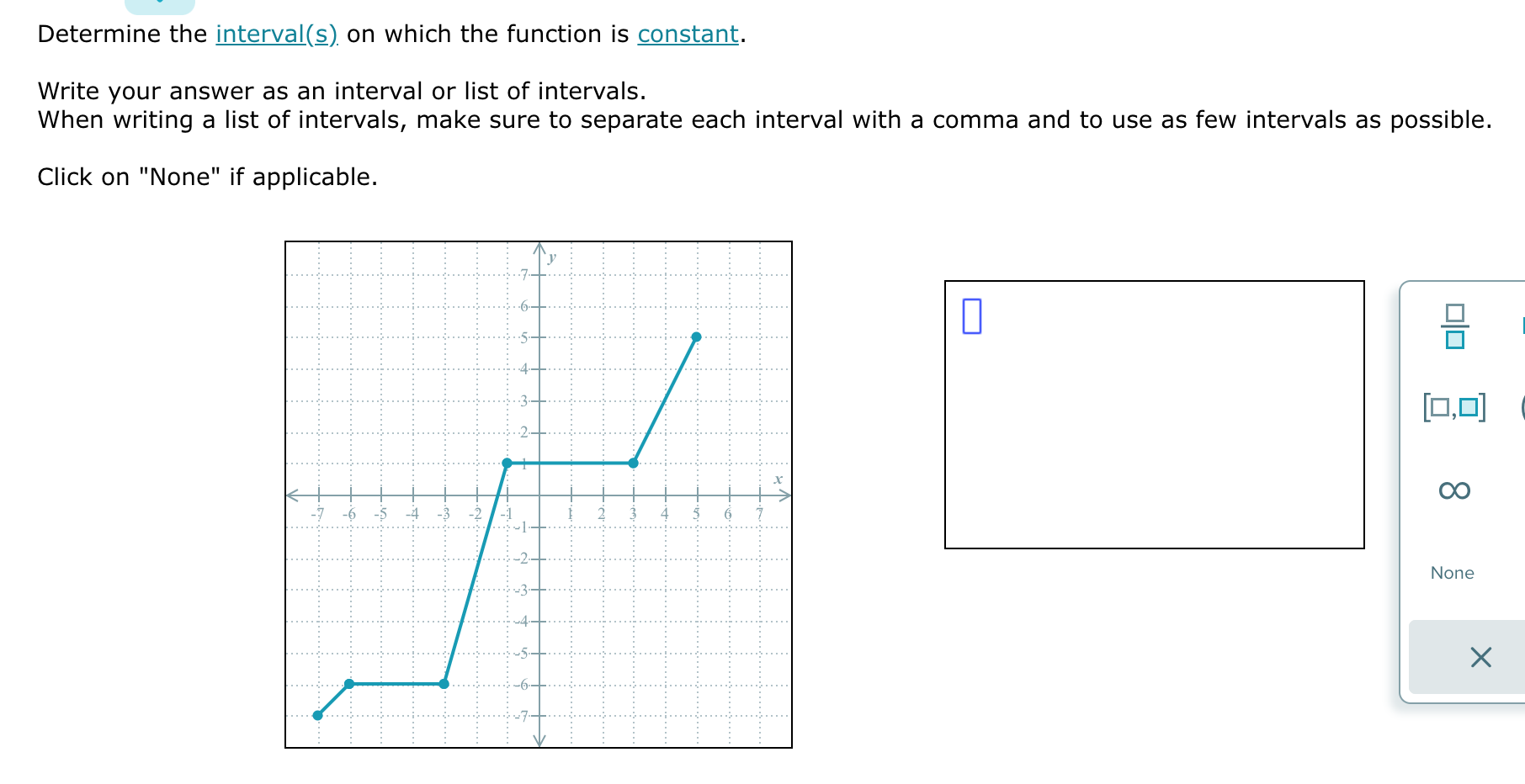 Solved Determine the interval(s). on which the function is | Chegg.com