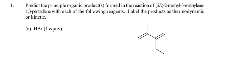 Solved (b) H2O/H+ (1 equiv) (c) Cl2 in H2O (1 equiv) (d) Br2 | Chegg.com