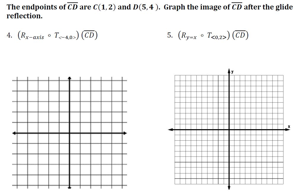 Solved The endpoints of CD are C(1, 2) and D(5,4). Graph the | Chegg.com