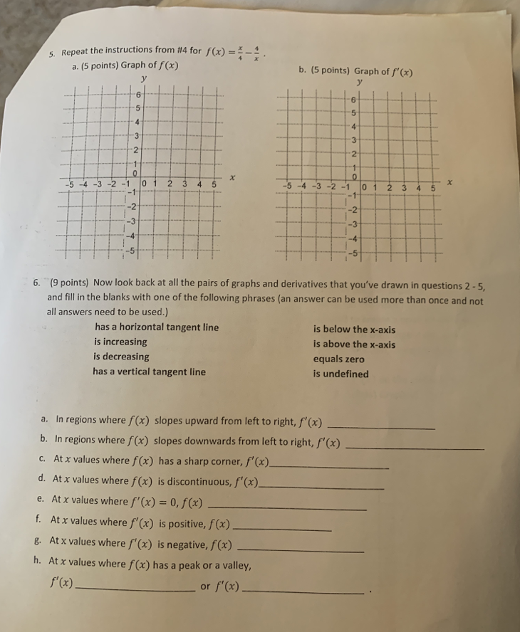 Solved -2.. 5. Repeat the instructions from #4 for f(x) = a. | Chegg.com