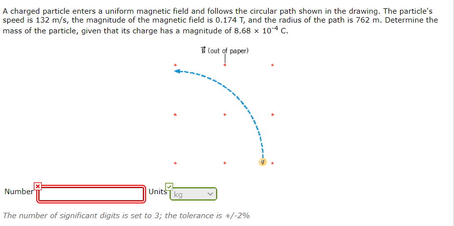 Solved A charged particle enters a uniform magnetic field | Chegg.com
