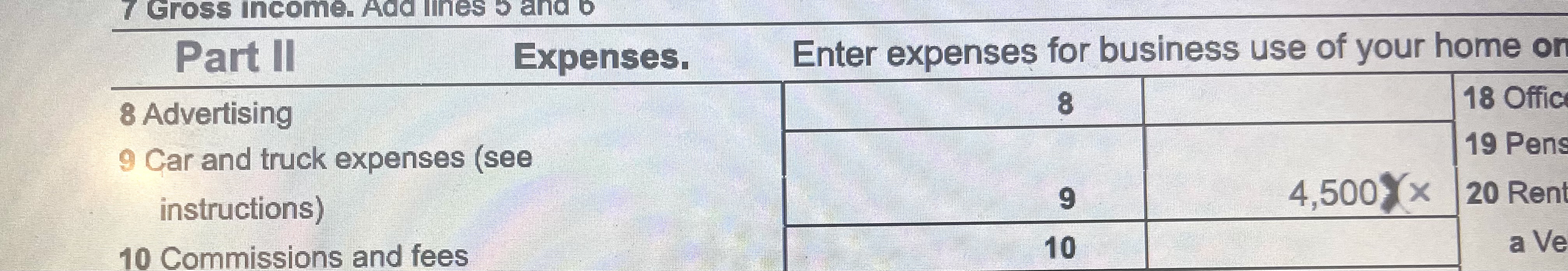 Solved ISSUE/PROBLEM I AM HAVING:2022 Schedule C, Part II, | Chegg.com