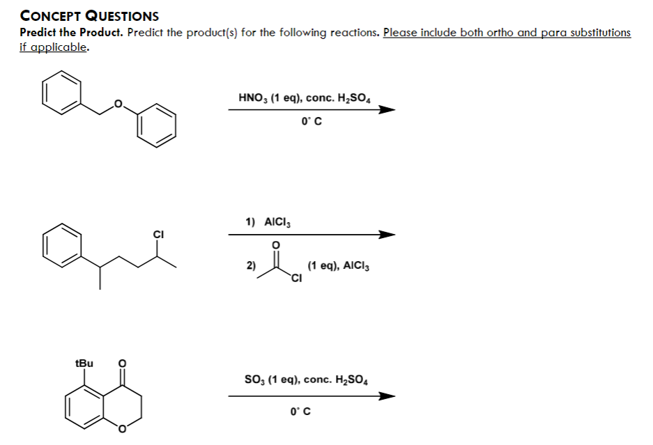 Solved CONCEPT QUESTIONSPredict the Product. Predict the | Chegg.com
