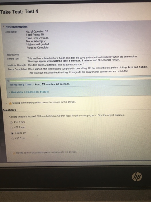 Solved Take Test: Test 4 Test Information Description No. of | Chegg.com