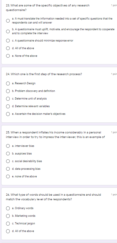 Solved 23. What are some of the specific objectives of any | Chegg.com
