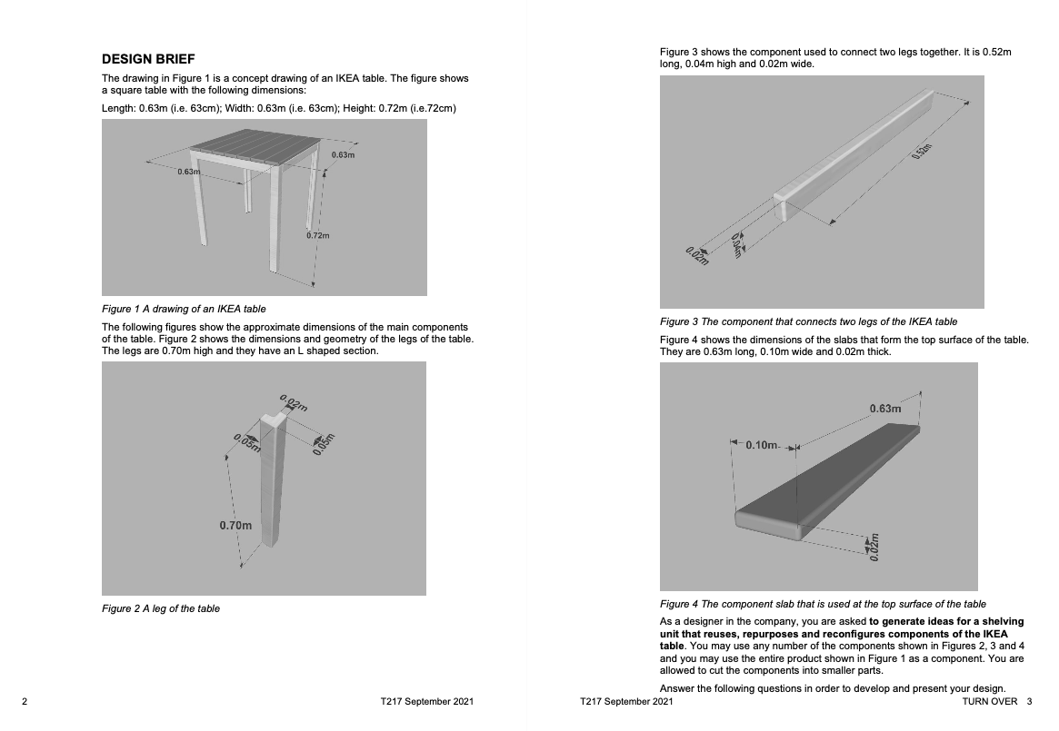 Solved Figure 3 shows the component used to connect two legs | Chegg.com