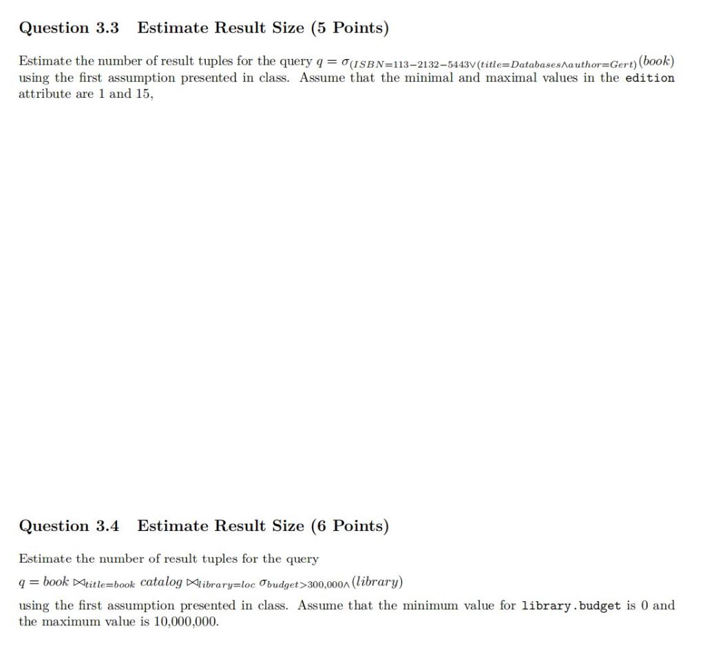 Consider a table book with attributes ISBN, title, | Chegg.com